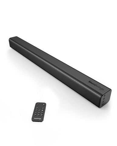 Sound Bar, SOUNDWINGS 26-Inch Soundbar for TV, 3D Surround Sound Audio ...