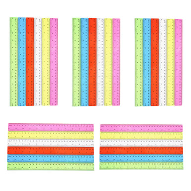 Clear Ruler Plastic Rulers, 30PCS Plastic Rulers,12 Inch Ruler ...