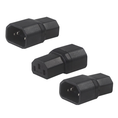 QIUCABLE C13 To C14 Adapter,AC Plug Adapter Male Female,Straight IEC ...