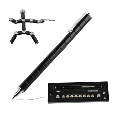 HMMIA Decompression Magnetic Metal Toy Pen, Multifunctional Deform-able ...