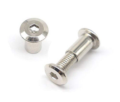 cSeao 10-Pack M8x15mm Rivet Counersunk Hex Socket Cap Bolts Screws Nuts ...