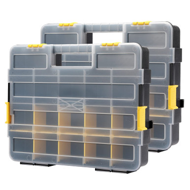 Mayouko Stackable Plastic Toolbox Organizer, Interlocking Small Parts ...