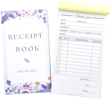 Thank You Receipt Book for Small Businesses 4x7 inches 2-Part ...
