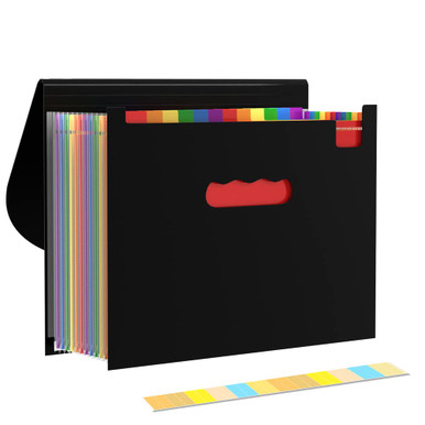 CN1ST Colored File Folders, 900 Sheets Capatity 12-Pocket Expanding ...