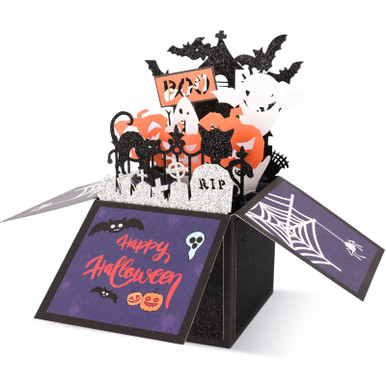 Giiffu Spooky Pop Up Halloween Card, Halloween Pop Up Box Card ...
