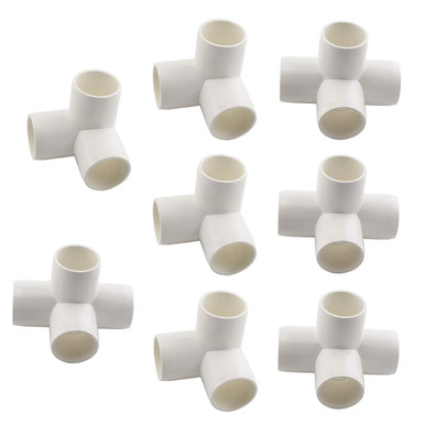 SDTC Tech 1" PVC Fitting Kit Furniture Grade Pipe Elbow Connector for ...