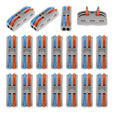 Zorhsgee 2 Wire Lever Connector, 2 in 2 Out Compact Wire Connectors ...