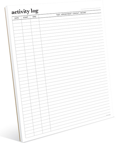 Activity Log Notepad 11x8,5 - Organize and Track Tasks, Appointments ...