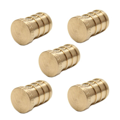25-Pack EFIELD Pex Fittings Poly PPSU Barb Crimp 1/2-inch Plug (End Cap ...