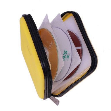 XiongYe CD DVD Wallet, 32 Capacity Heavy Duty, DVD CD Case Holder for ...