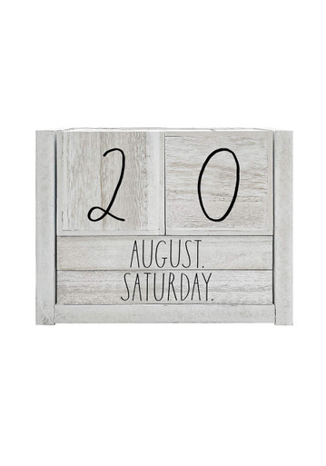 Rae Dunn Perpetual Calendar - Desk Decor for Home, Office and Classroom ...