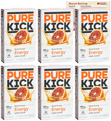 Pure Kick Energy Drink Mix Packets With Caffeine - Bundle with Ballard ...