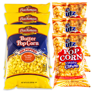 Popcorn Variety Pack - Bachman Air Popped Butter Popcorn (3, 8oz bag ...