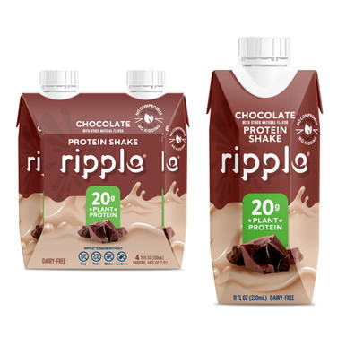 Ripple Vegan Protein Shake, Chocolate | 20g Nutritious Plant Based Pea ...