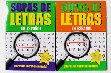 Vision St. Publishing 2 Pack Sopas De Letras Jumbo Spanish Word Search ...