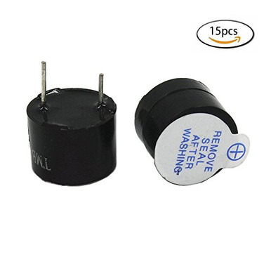 15pcs Super Loud Active Passive Piezo Buzzer Alarm 12mm Dia DC 5V 2 ...