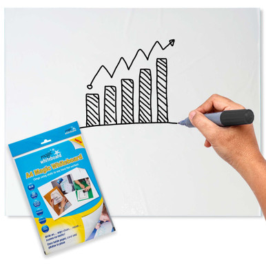 Magic Whiteboard Mini Whiteboard Sheets - Static & Portable A4 White ...