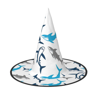KoNsev Sharks Halloween Witches Hat,Roleplay Costume Witch Hat For ...
