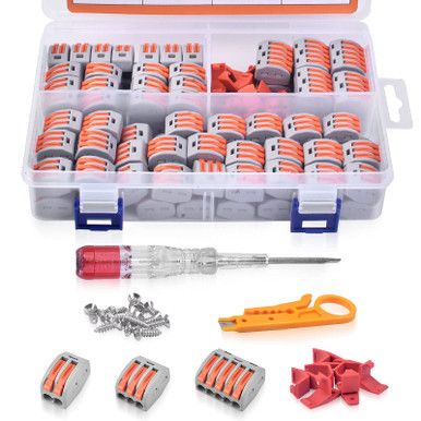 KINCREA Lever Wire Nut Connectors,Compact Connectors Kit?Quick Terminal ...