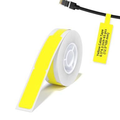 Label Maker Tape NIIMBOT D11 0.5"4.3" Adapted Cable Label Print Paper ...