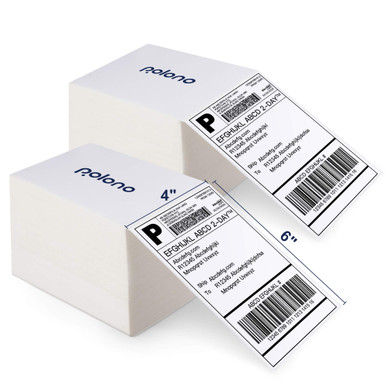 Thermal Labels, POLONO 4" x 6" Direct Thermal Shipping Label (Pack of ...