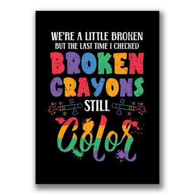 HAENJA 8x10 Motivational Posters For Broken Crayons Still Color Sports ...