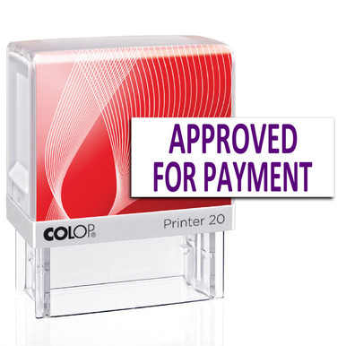 Approved for Payment Colop Self Inking Office Stationary Custom Rubber ...