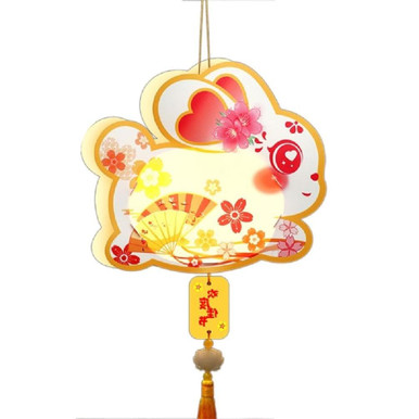 DIY Portable Rabbit Lantern Chinese Lantern Retro Style Glowing Effect ...