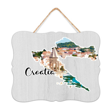 Personalized Wooden Signs Croatia Positive Wood Plaque Sign Quote ...
