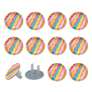 Outlet Plug Covers 24 Pack, Cake Color Palette Painting Rainbow Plug ...