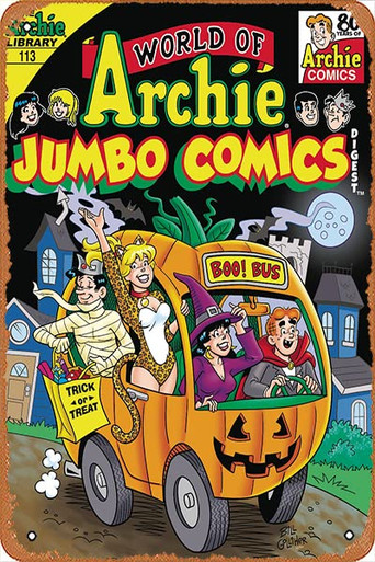 WORLD OF ARCHIE JUMBO COMICS DIGEST #113 - Vintage Comics Poster Metal ...