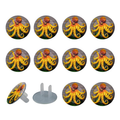 Outlet Plug Covers 24 Pack, Sunflower Octopus Plug Protector, 2-Prong ...