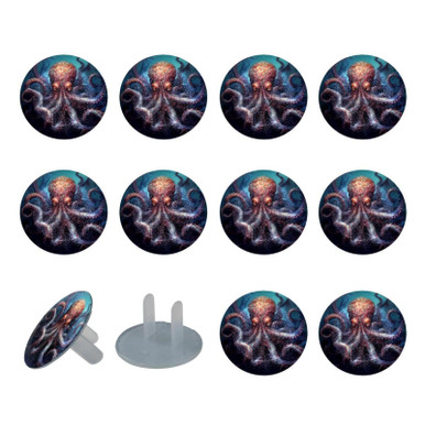 Outlet Plug Covers 24 Pack, Grunge Underwater Octopus Plug Protector, 2 ...