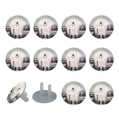 Electrical Outlet Covers 12 Pack, Plastic Plugs Covers Socket Protector ...