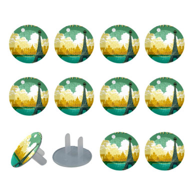 Electrical Outlet Covers 12 Pack, Plastic Plugs Covers Socket Protector ...