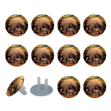 Electrical Outlet Covers 12 Pack, Plastic Plugs Covers Socket Protector ...
