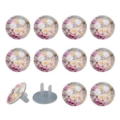 Electrical Outlet Covers 12 Pack, Plastic Plugs Covers Socket Protector ...
