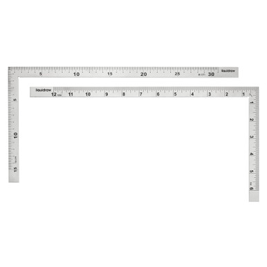 Liquidraw 150 x 300 mm Stainless Steel L Shape Square Ruler Double ...