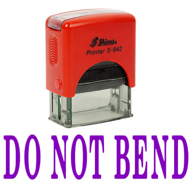 DO NOT Bend Self Inking Rubber Stamp Office Stationary Custom Shiny ...