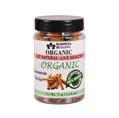 Blessfull Healing Organic Cinnamon Sticks 75 Gram Airtight Container ...