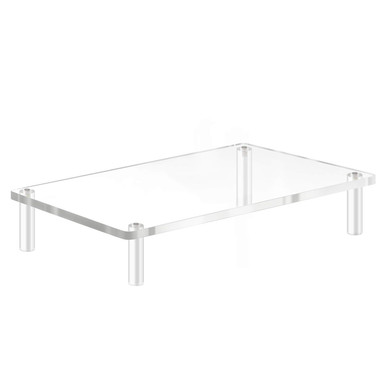 Yestbuy Acrylic Monitor Stand Riser, Clear Computer Monitor Riser ...