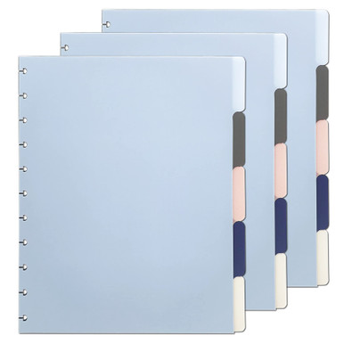 15 Tab Discbound Notebook Dividers - Letter Size Divider Blank Index ...