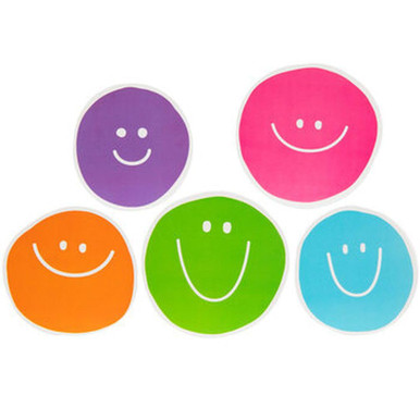 Smiley Face Mini Print Paper Cutout Student Badge - Bulletin Board ...