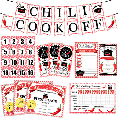 Chili Cook Off Contest Party Packet,Chili Cook off Banner,Contest Entry ...
