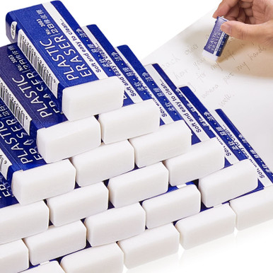 100 Count Pencil White Erasers Small Block Eraser Drawing Eraser School ...