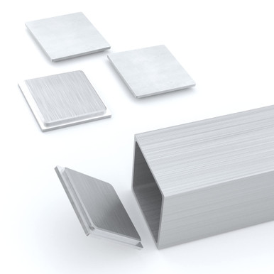 Nelsons CNC 4 Pack 2x2 Inch Aluminum Radius Edge Square End Caps for ...