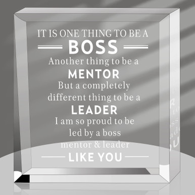Leader Boss Mentor Appreciation Gifts Acrylic Office Keepsake for Boss ...