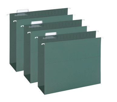 HERKKA Extra Capacity Hanging File Folders, 30 Pack Reinforced Letter ...