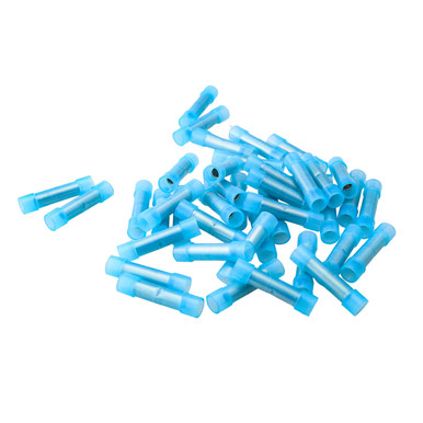 ZZHXSM 50pcs Nylon 16-14 AWG Wire Connectors Blue Electrical Crimp Butt ...