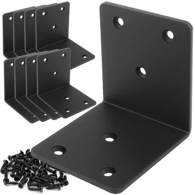 40 x 40mm Corner Bracket, 20 Pack Heavy Duty Iron Angle Brace, L-Shaped ...